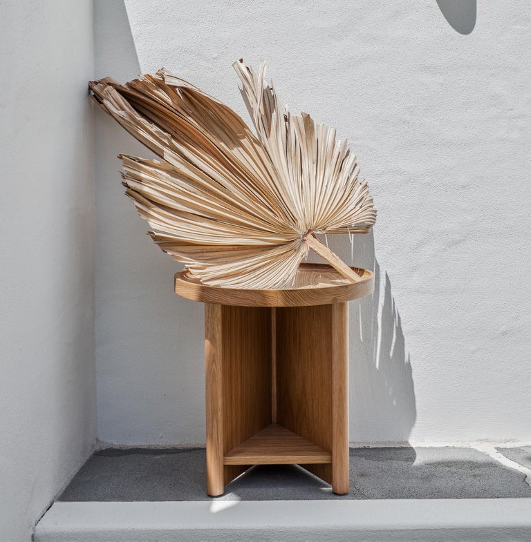 Malibu Side Table by Daniel Boddam, Natural Oak For Sale at 1stDibs