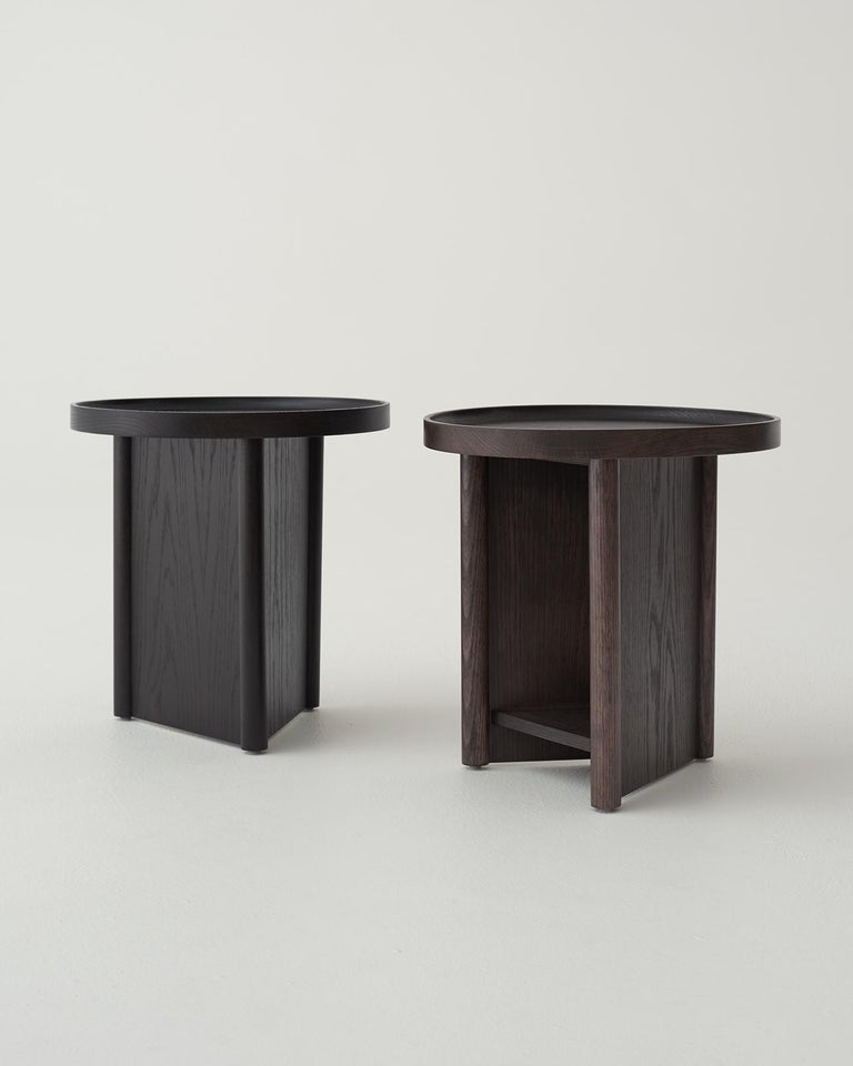 Malibu Side Table by Daniel Boddam, Smoked or Stained Oak For Sale at ...