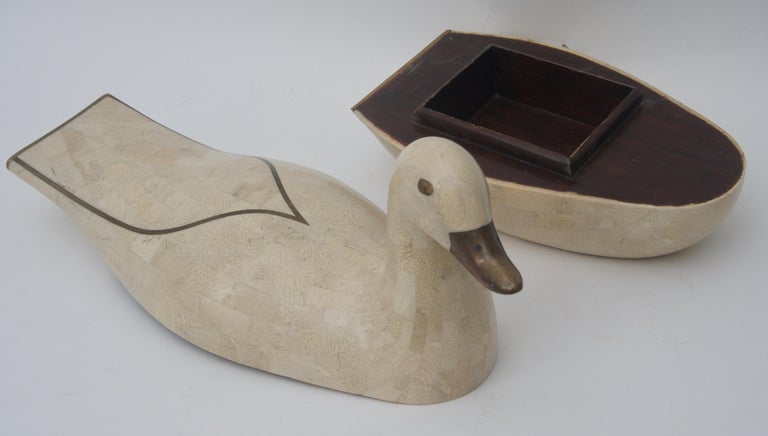 Mallard Duck-Form Storage Box at 1stDibs