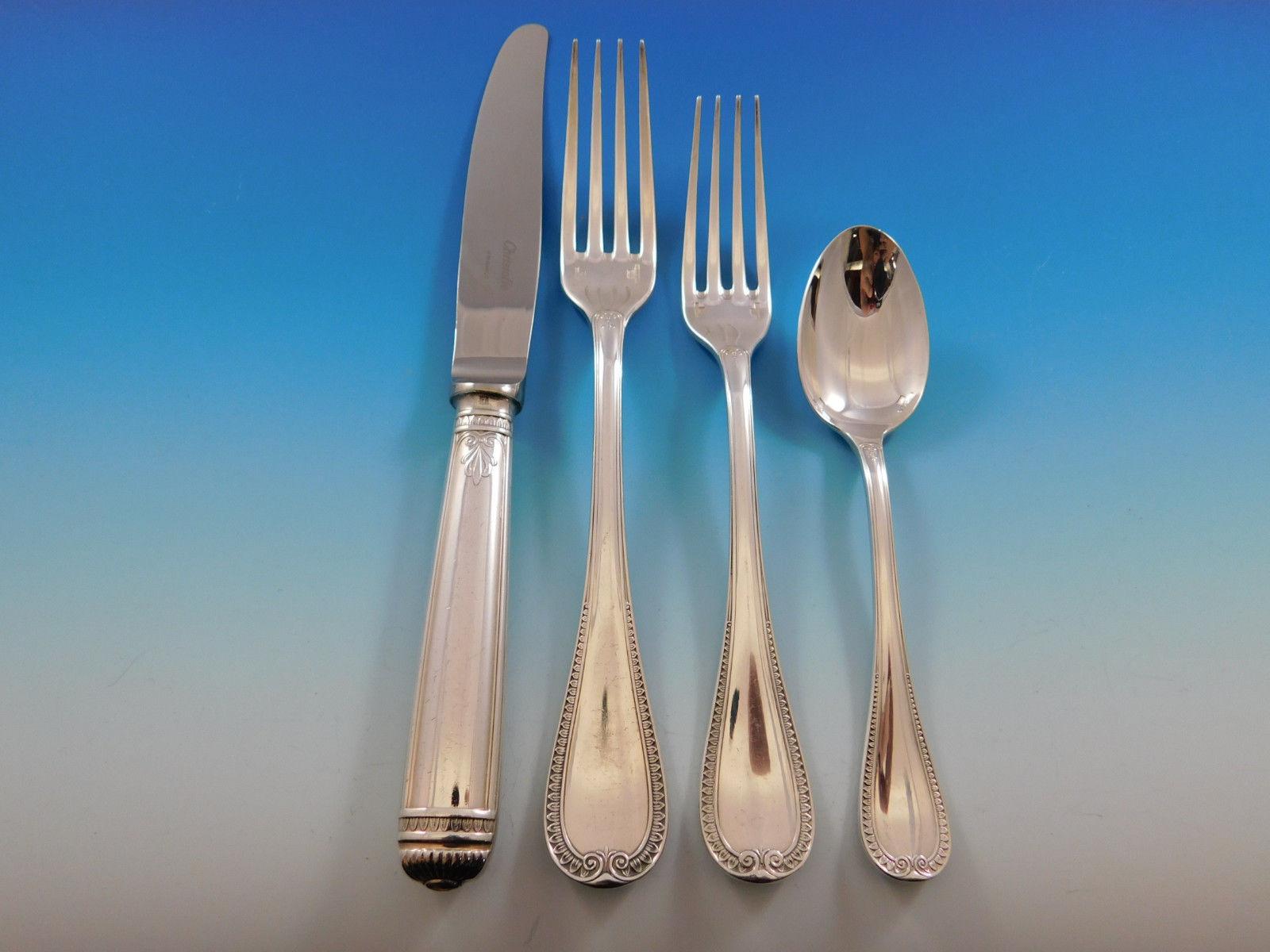 Malmaison by Christofle Silver Plate Flatware Service Set 40 Pieces ...