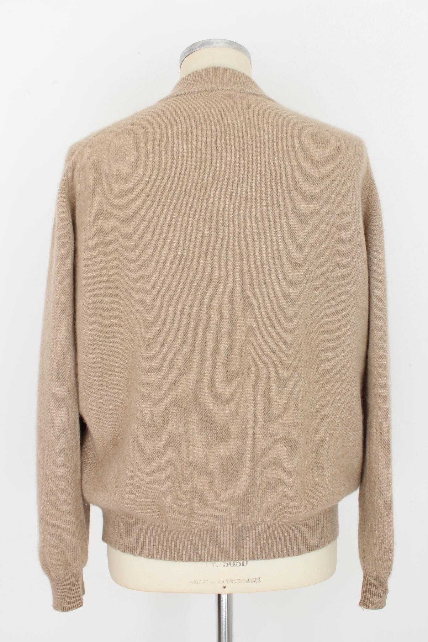Malo Beige Cashmere Vintage Sweater at 1stDibs