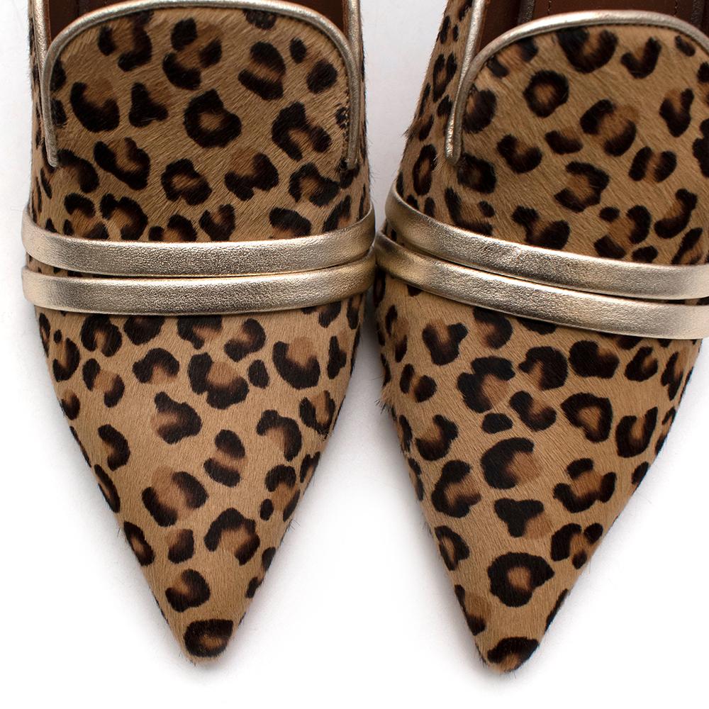 Malone Souliers Leopard Pony Style Calf Hair Hayley Mules - Size EU 41 ...