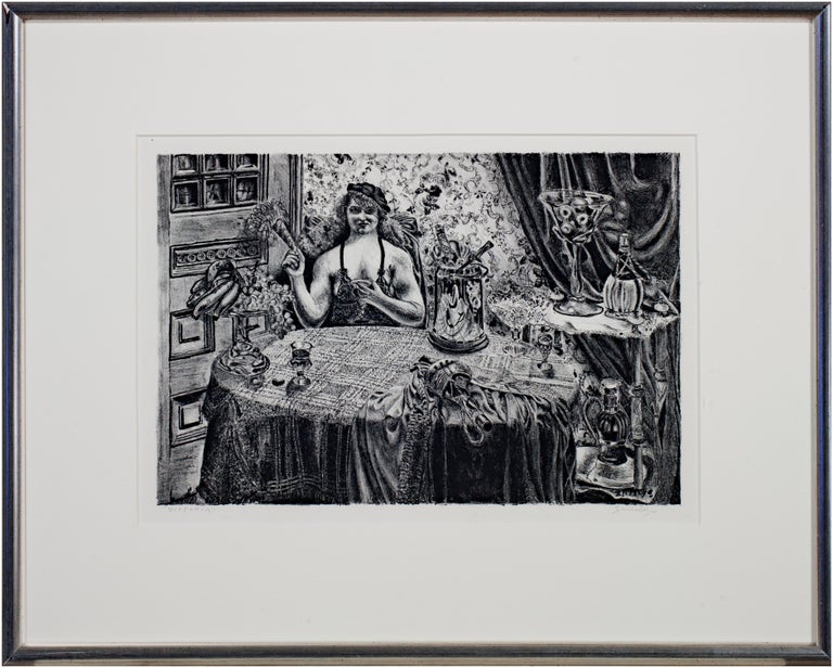 Malvin Marr Albright - "Victoria" original lithograph signed by Malvin ...