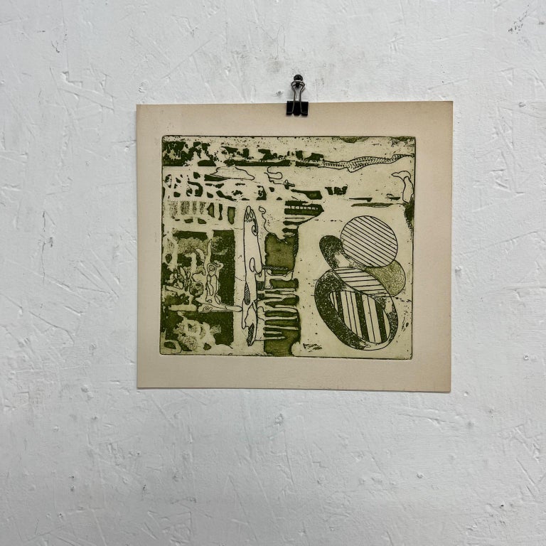 Mamie Troxell Organic Modern Abstract Artwork on Paper 1970s Signed For ...