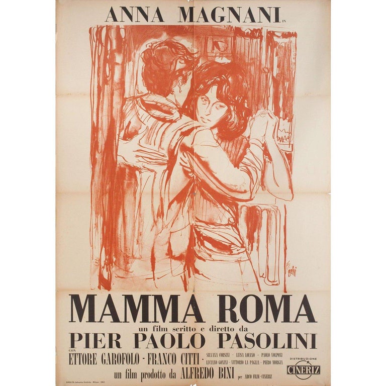 "Mamma Roma" 1962 Italian Due Fogli Film Poster at 1stDibs