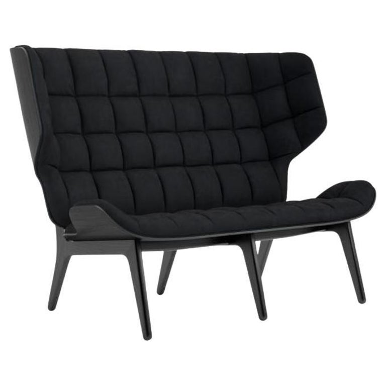 Mammoth Sofa in Black Oak Frame with Velvet Midnight Blue 1678 ...