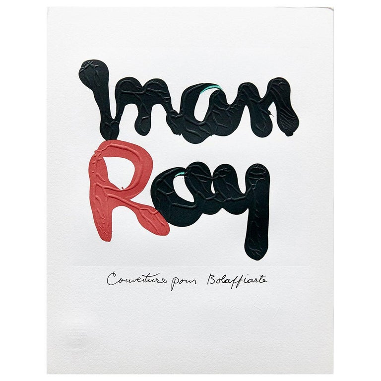 Man Ray Limited Edition Red and Black Photolithography "R", circa 1970 ...