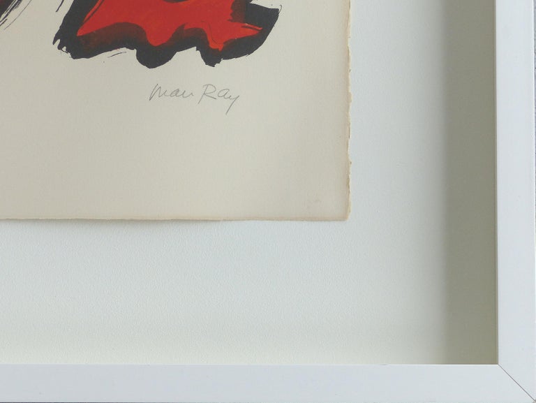 Man Ray Original Signed Color Lithograph "The Flame" Signed Artist's ...