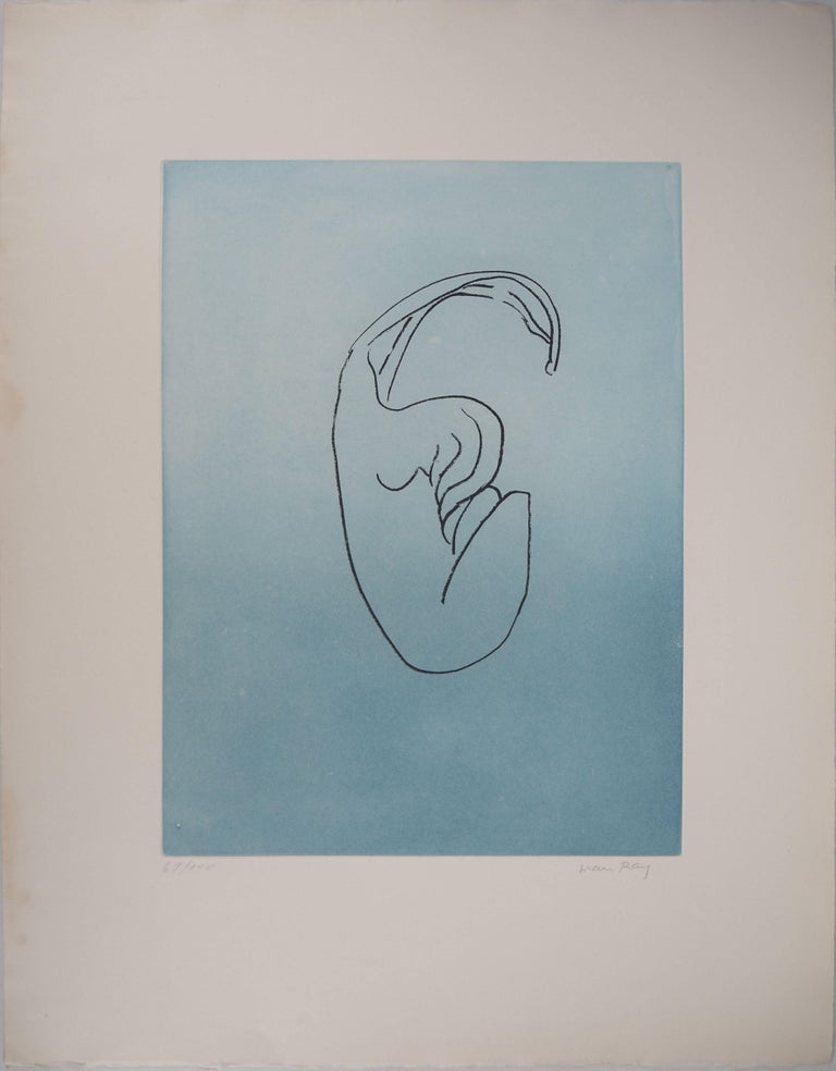 Man Ray - Figure surréaliste - eau-forte originale signée à la main sur ...