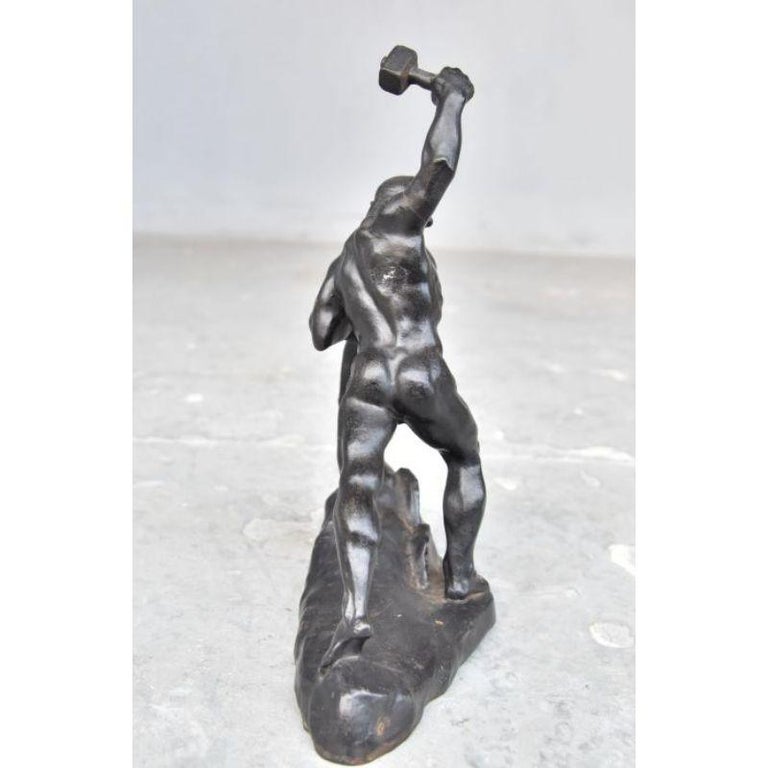 Man with Effort Cast Iron, 1976 For Sale at 1stDibs