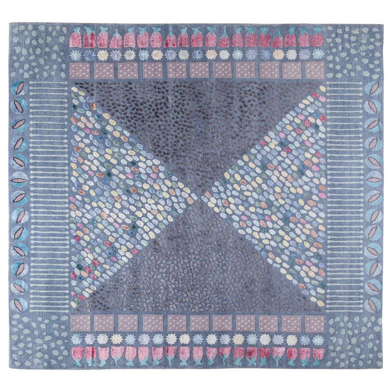 'Mandala' Carpet in Bamboo Silk by Hun-Chung Lee For Sale at 1stDibs