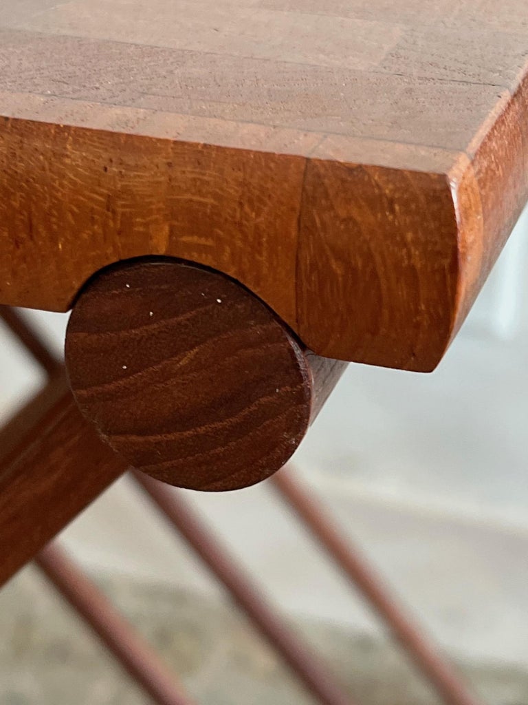 Mandalay Teak Folding Side Tables For Sale at 1stDibs