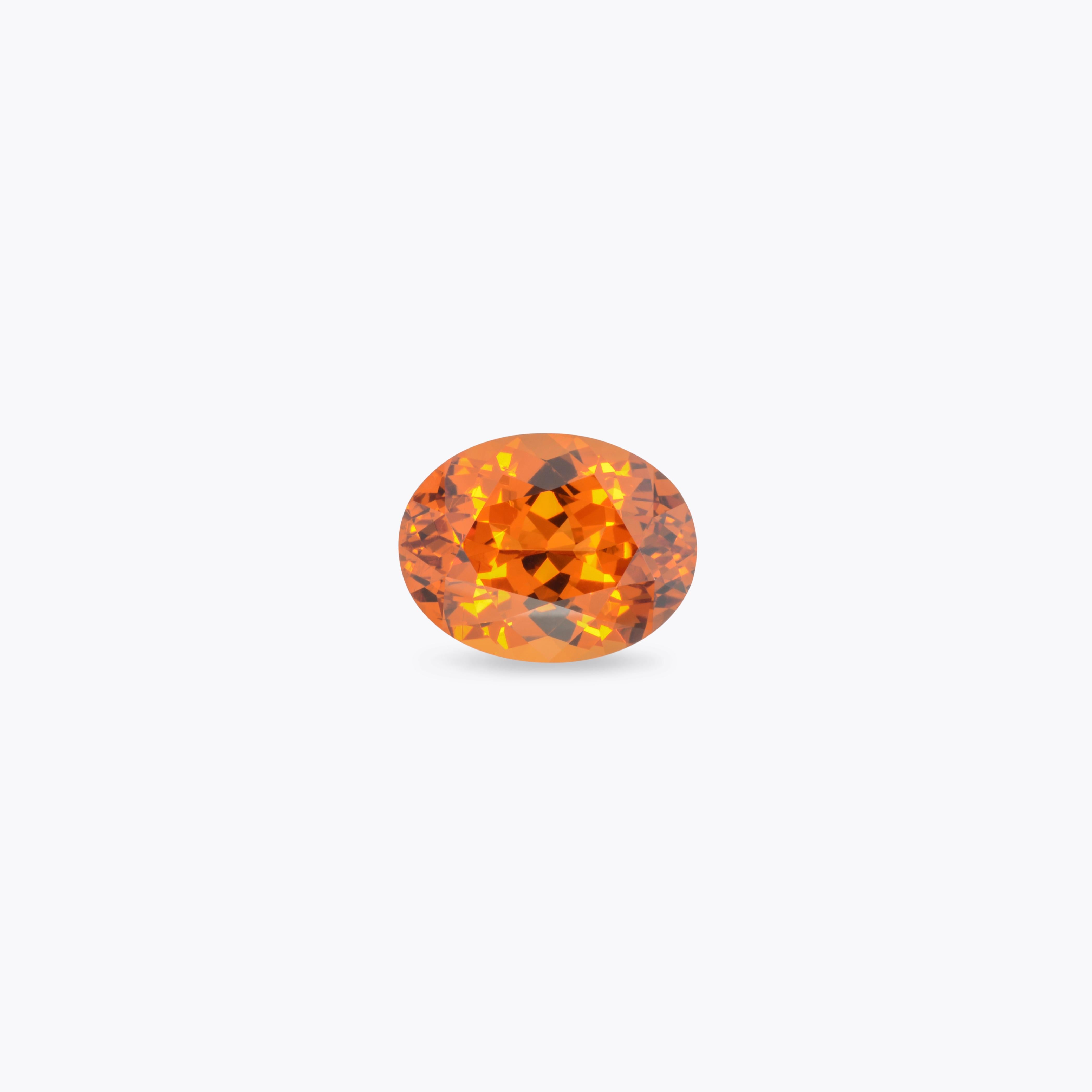 Mandarin Garnet Ring Gem 7.17 Carat Oval Loose Gemstone at 1stDibs | 7. ...