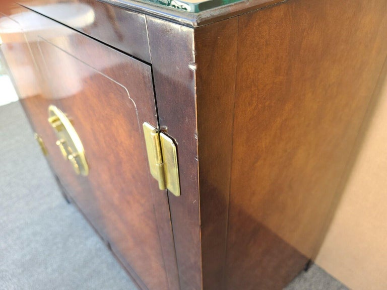 Mandarin Lacquered Asian Chinoiserie Buffet Server Dry Bar by White ...