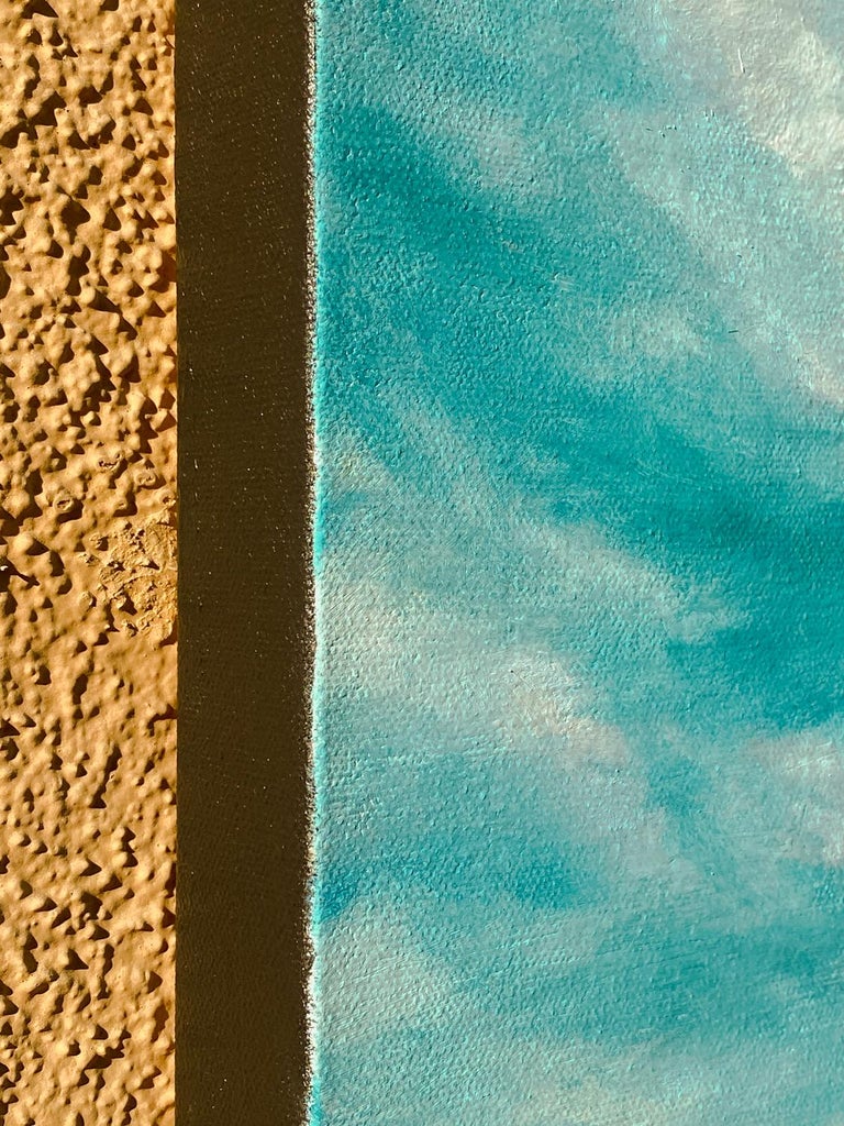 Mandy Main - Aqua Dreamscape VI, Oil Painting For Sale at 1stDibs