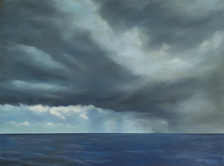 Mandy Main - Distant Rain, Oil Painting For Sale at 1stDibs