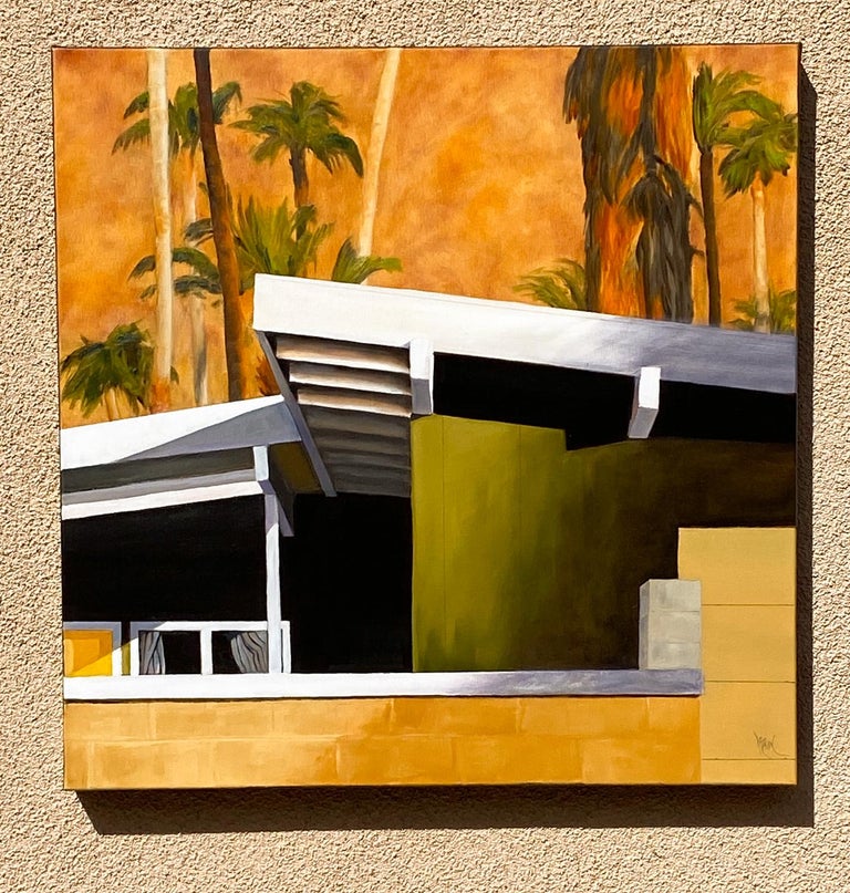 Mandy Main - Mid Century Modern XXV, Oil Painting For Sale at 1stDibs
