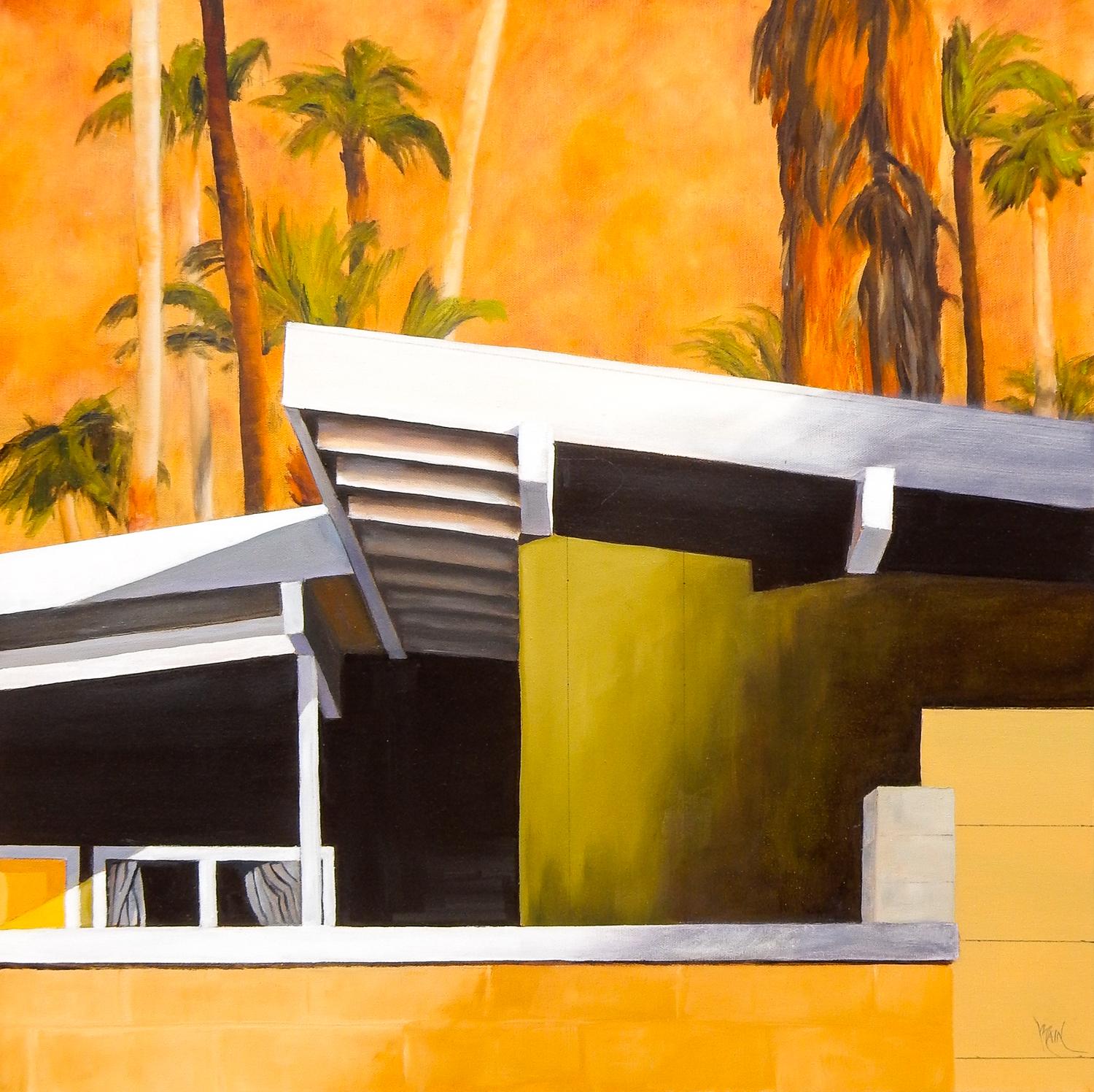 Mandy Main - Mid Century Modern XXII, Oil Painting For Sale at 1stDibs
