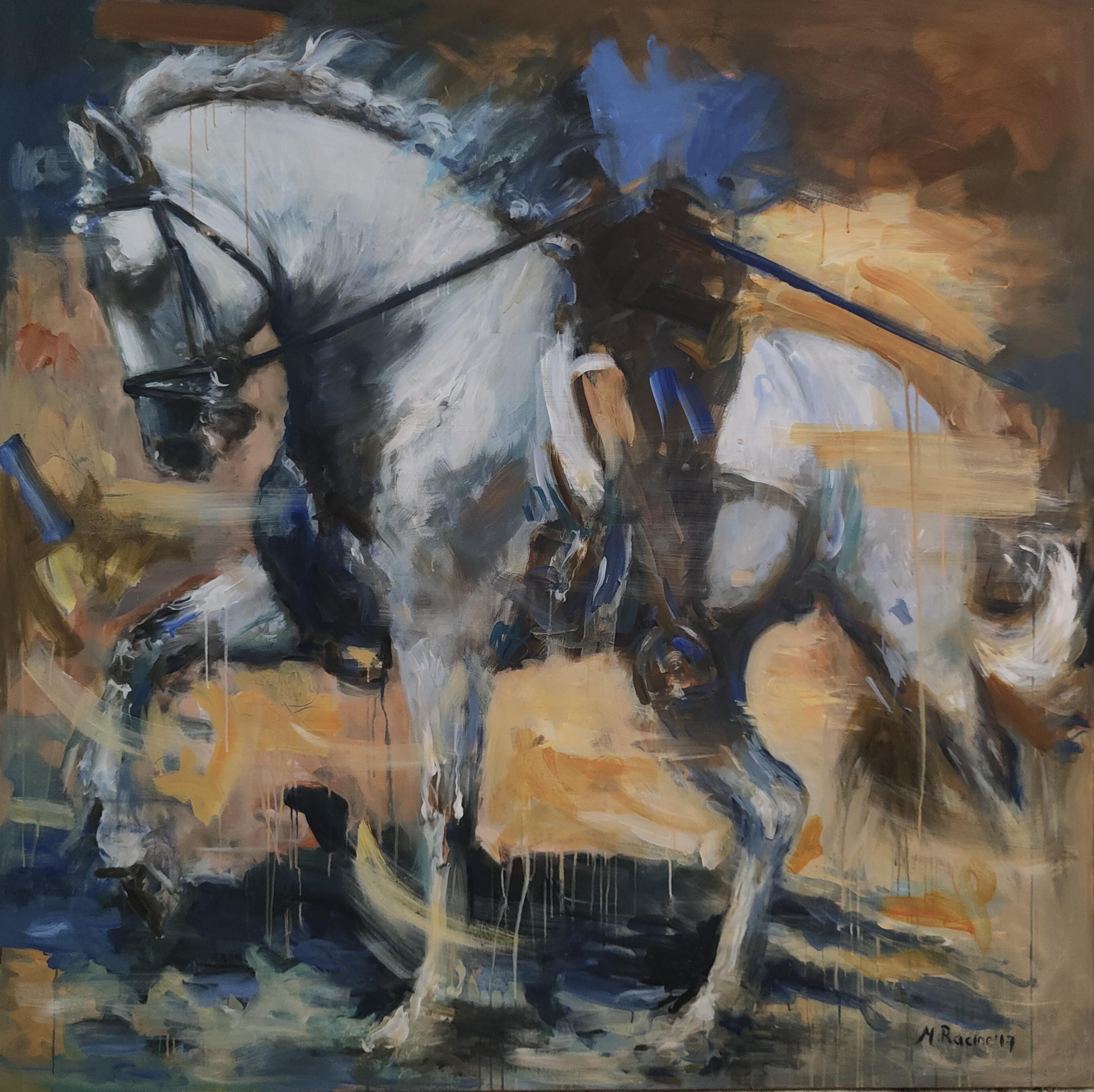 Mandy Racine - Abstract Figurative/Portrait/Horse/Animal_Acrylic ...