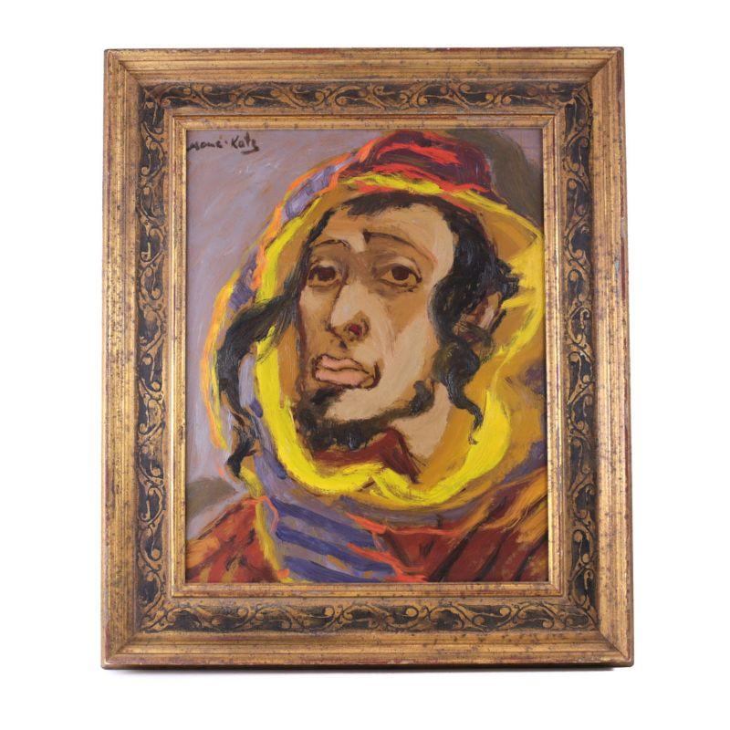 Mane-Katz, Oil Portrait Painting of Rabbinical Student For Sale at ...