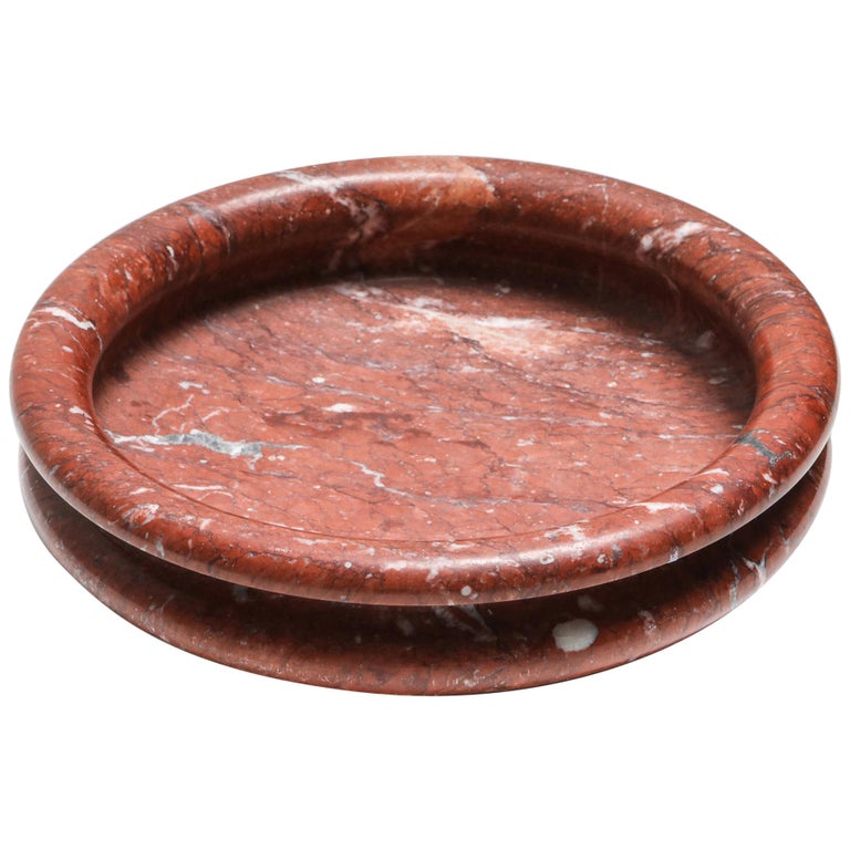 Mangiarotti Red Marble Bowl at 1stDibs