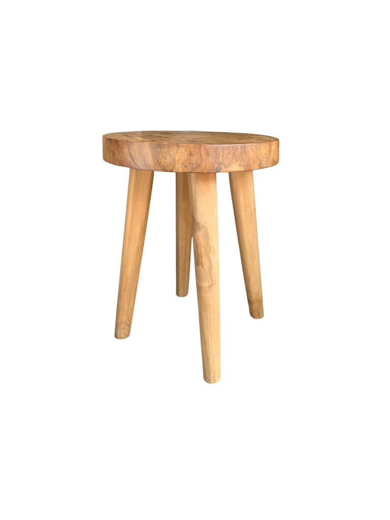 Mango Wood Stool Modern Organic For Sale at 1stDibs | mango wood stools