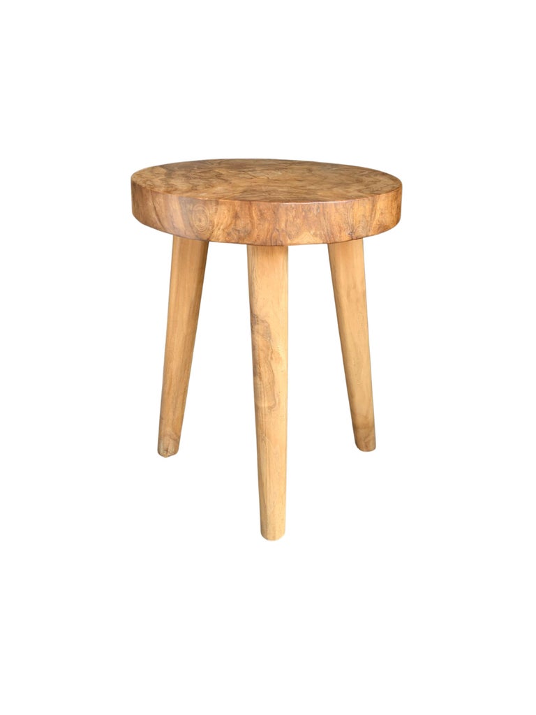 Mango Wood Stool Modern Organic For Sale at 1stDibs | mango wood stools