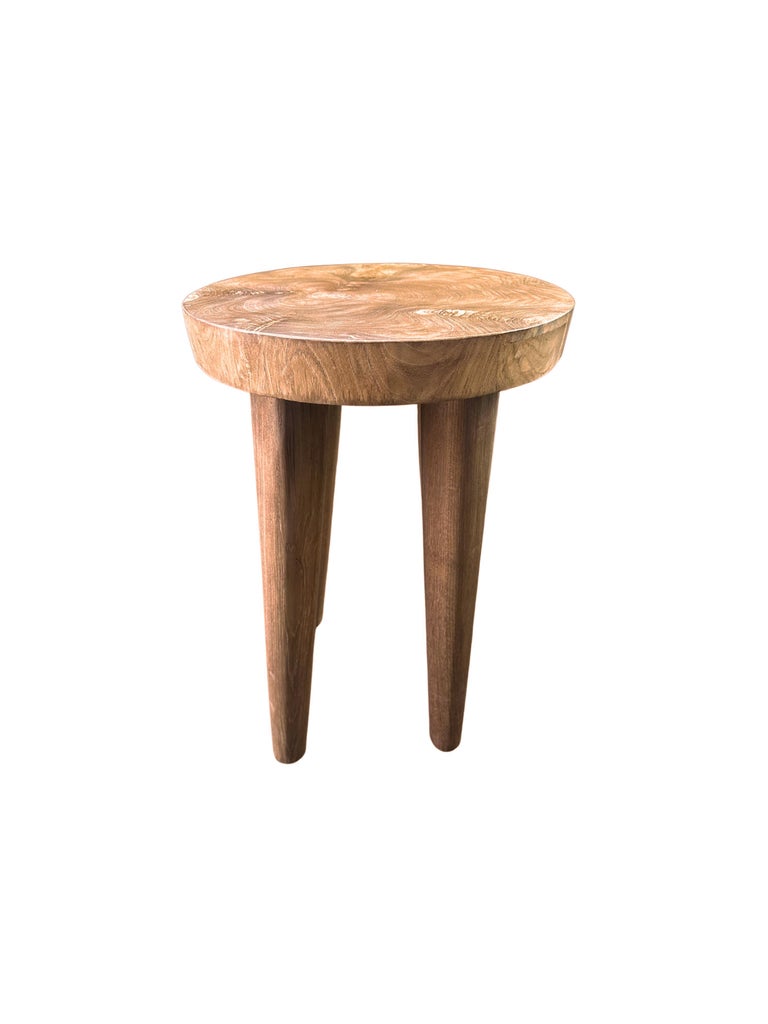 Mango Wood Stool Modern Organic For Sale at 1stDibs