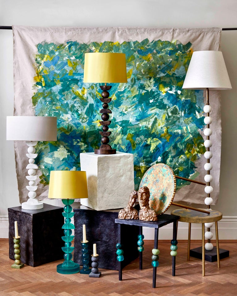 Manhattan Cube Side Table/ Stool, Turquoise, 21st Century by Margit ...