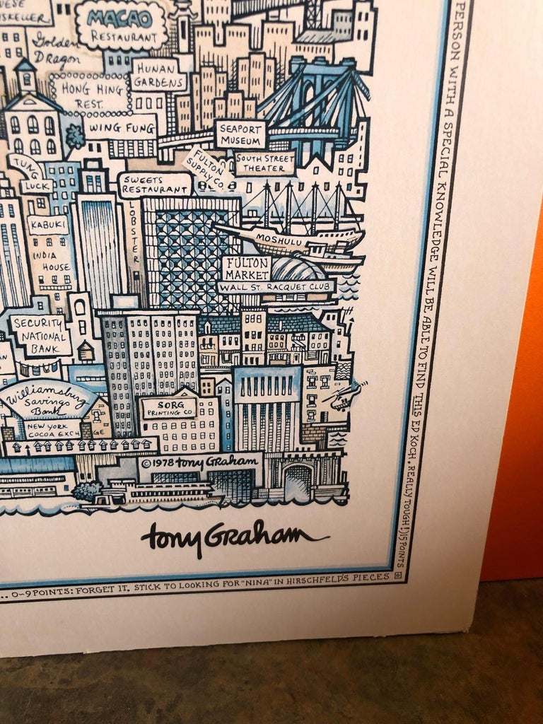 Manhattan, Poster on Board by Tony Graham at 1stDibs