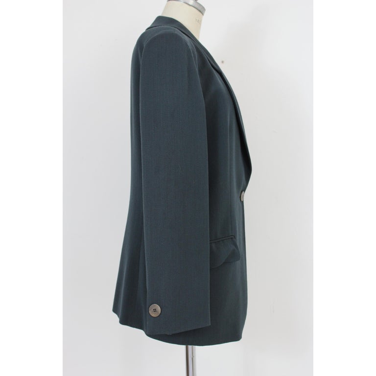 Mani by Armani Green Wool Classic Jacket For Sale at 1stDibs