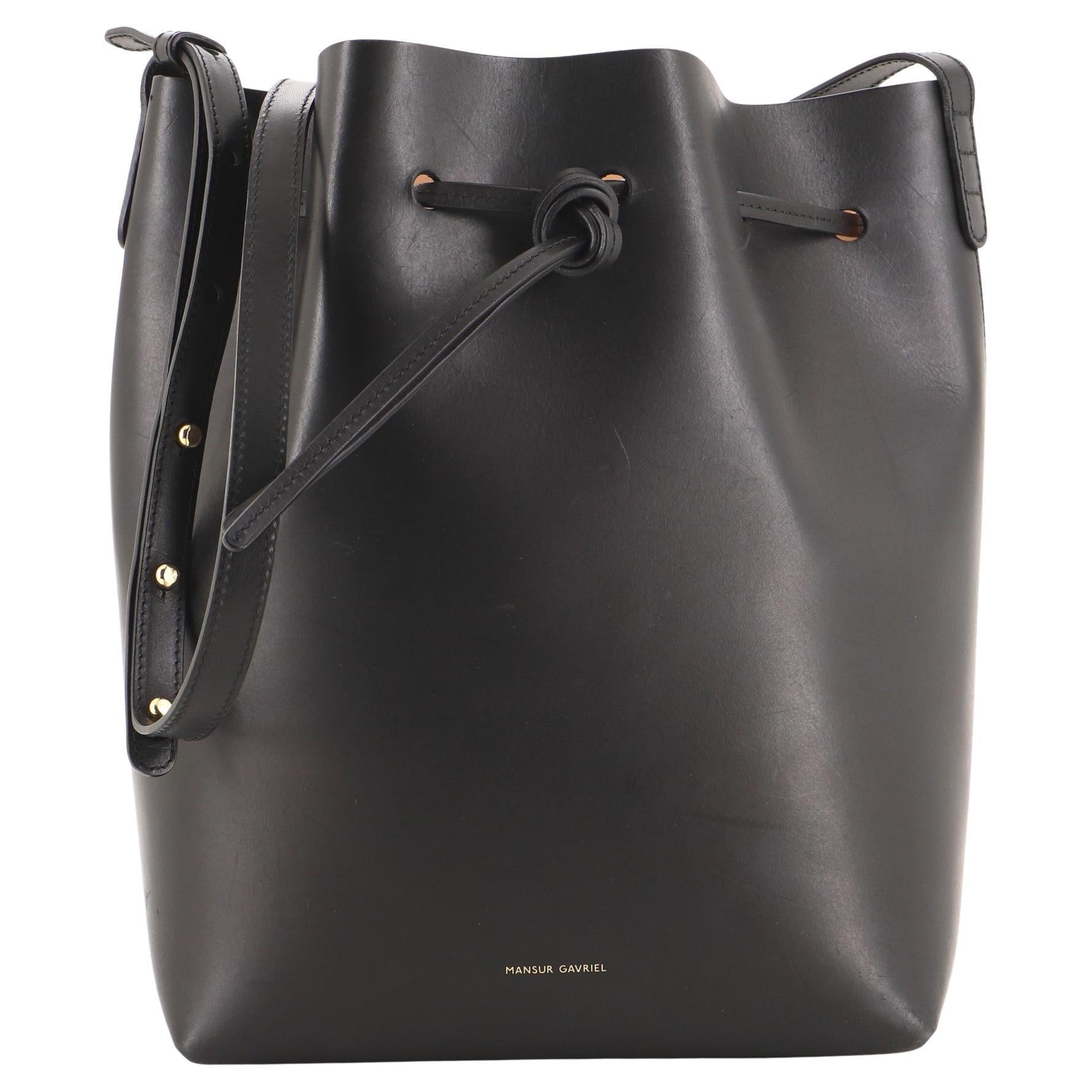 Mansur Gavriel Red Suede Soft Elegant Handbag For Sale at 1stDibs