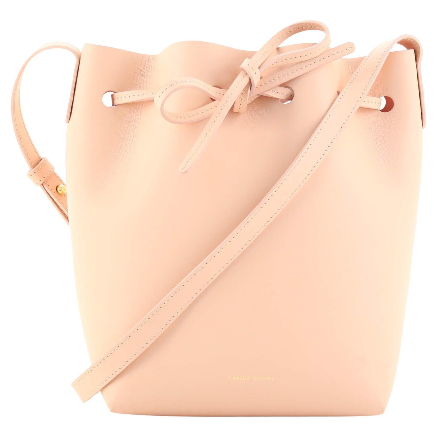 Mansur Gavriel Bucket Bag Leather Large For Sale at 1stDibs