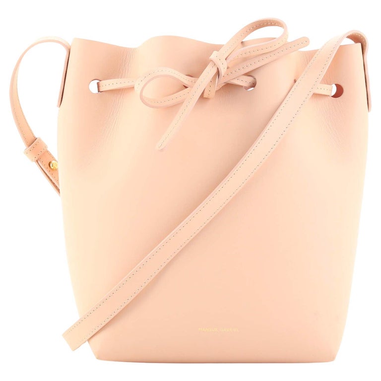 Mansur Gavriel Bucket Bag Leather Mini For Sale at 1stDibs