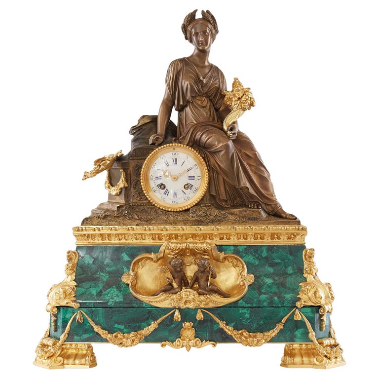 Mantel Clock 19th Century, Napoleon III Period at 1stDibs