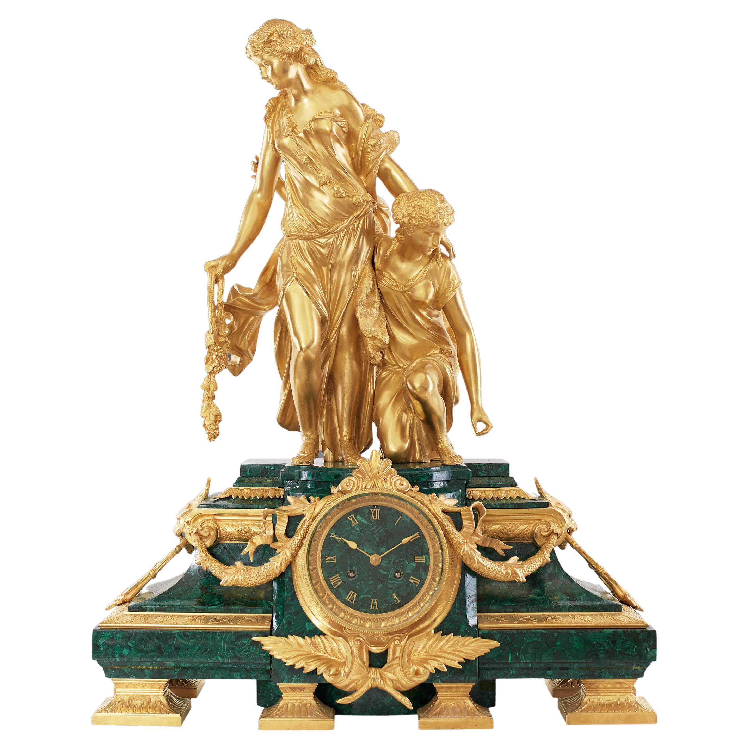 Mantel Clock 19th Century, Napoleon III Period at 1stDibs