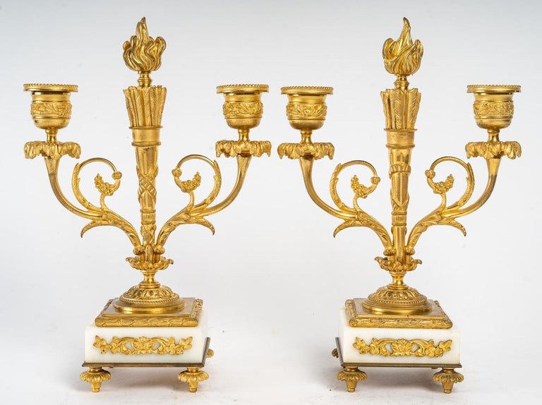 Mantel Set, Napoleon III Period For Sale at 1stDibs
