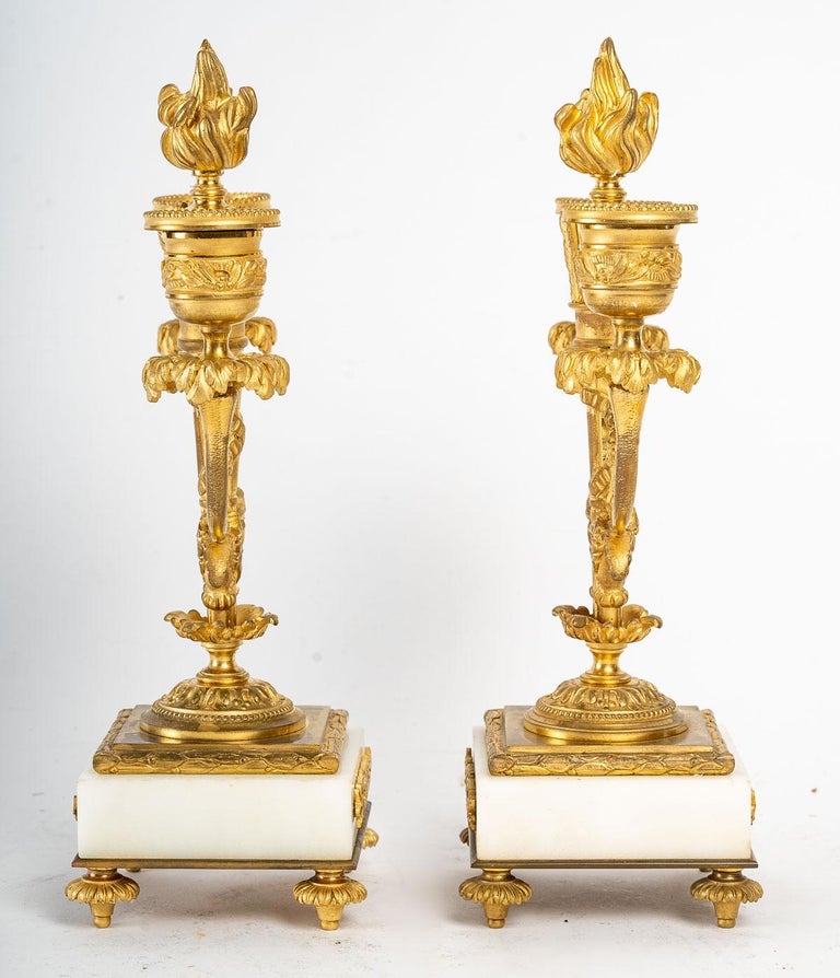 Mantel Set, Napoleon III Period For Sale at 1stDibs