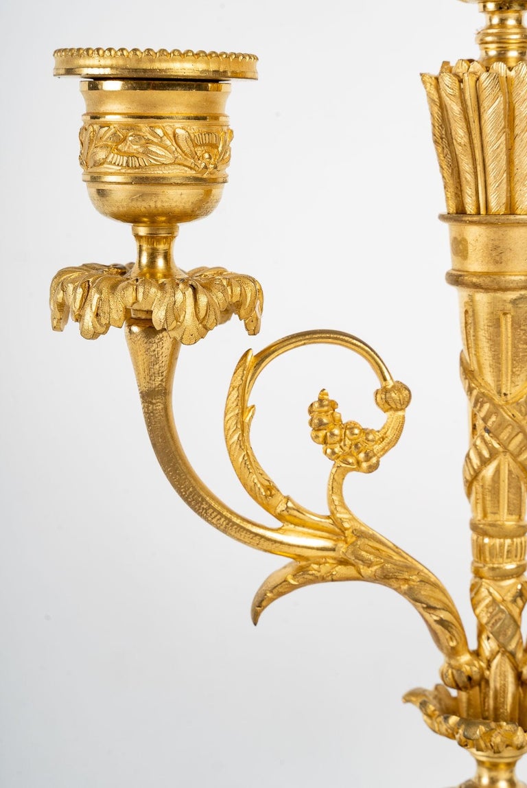 Mantel Set, Napoleon III Period For Sale at 1stDibs