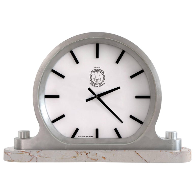 Mantle Wall Ceiling Clock Cast Aluminium Limestone by Master Swedish ...