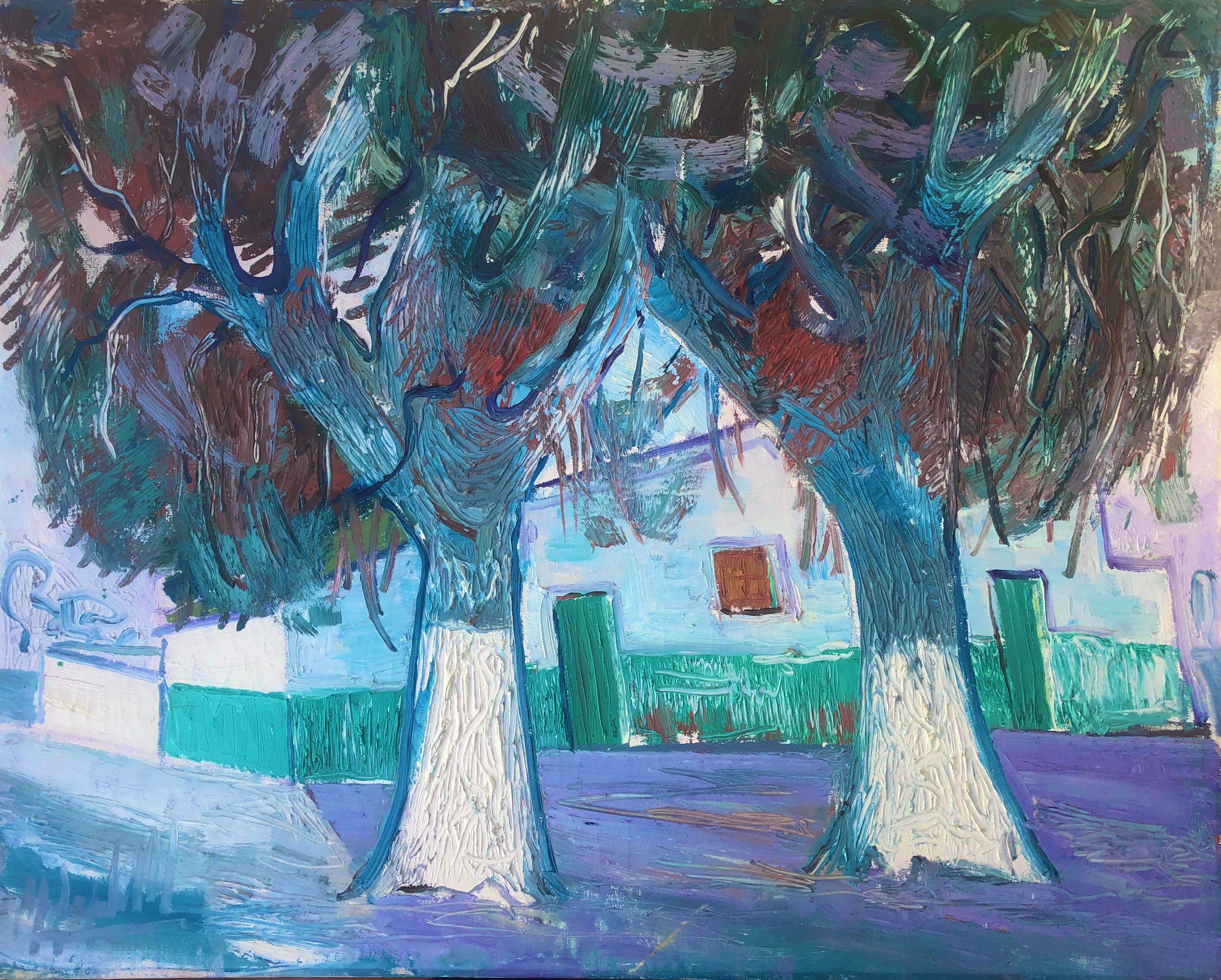 Manuel Capdevila Massana - Eucalyptus original oil on canvas painting ...