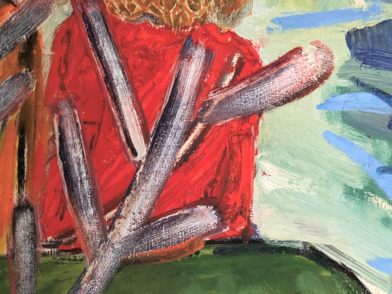 Manuel Capdevila Massana - Les palmiers original oil on canvas painting For Sale at 1stDibs