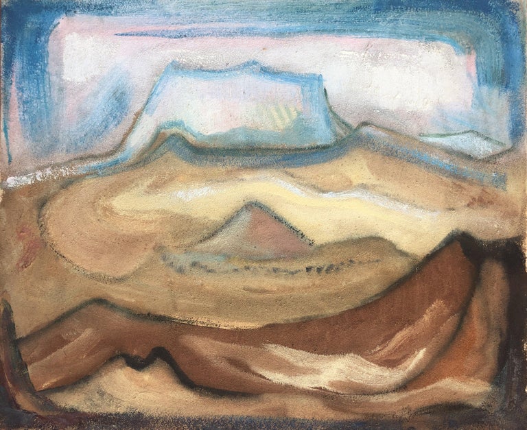 Manuel Capdevila Massana - Path of the Promised Land original oil and sand on canvas painting at ...