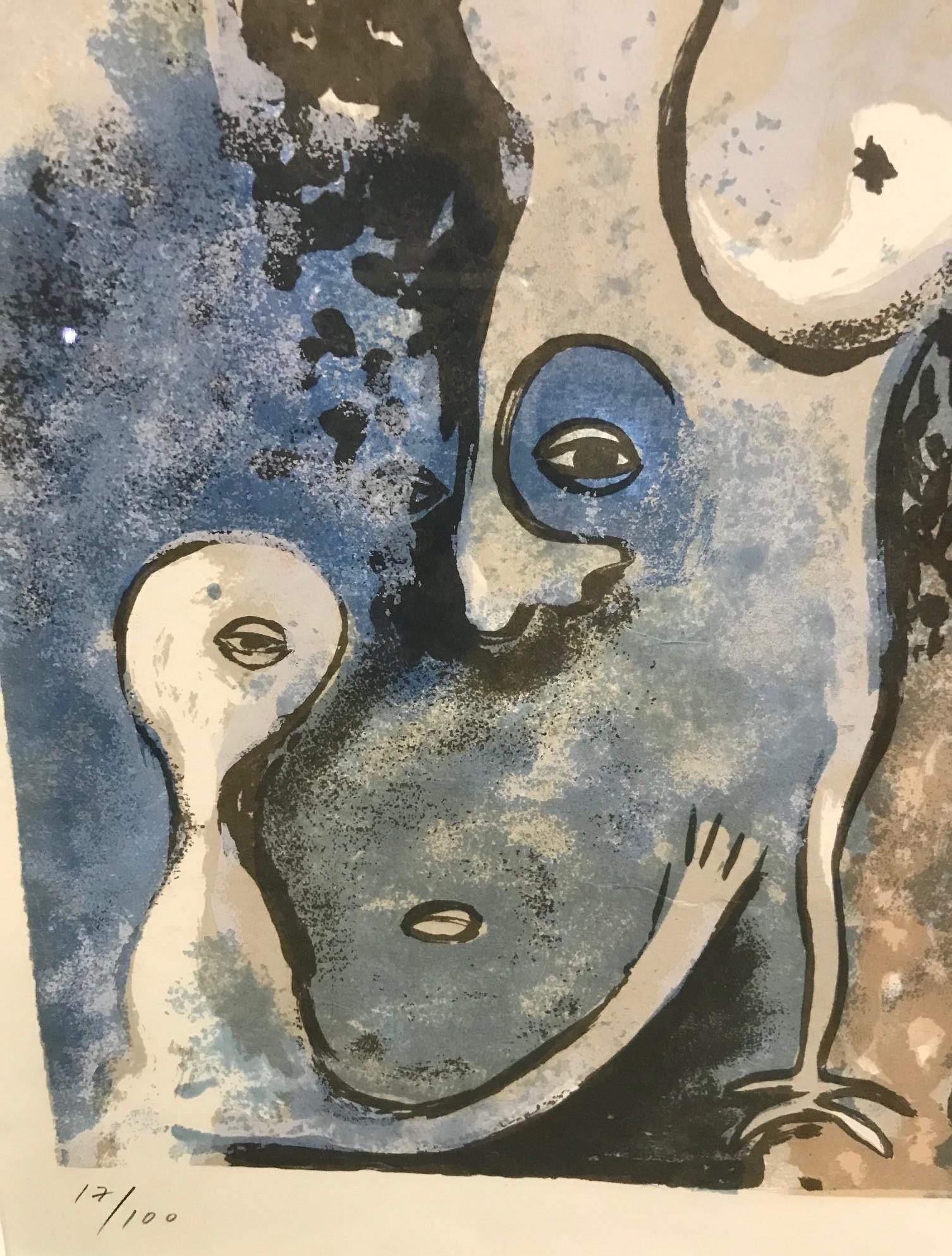 Manuel Mendive Afro-Cuban Artist Limited Edition Signed Serigraph, 1990 ...