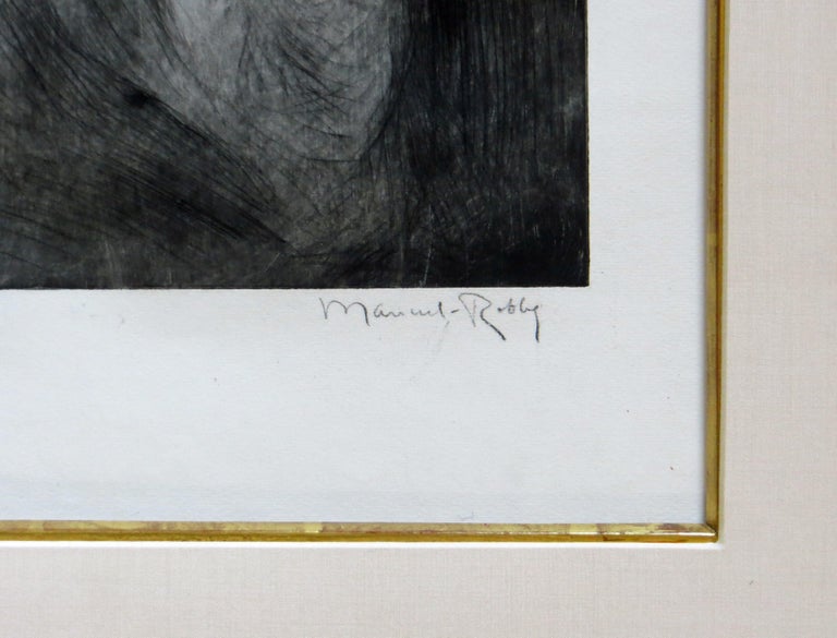 Manuel Robbe - Lady looking at Prints For Sale at 1stDibs