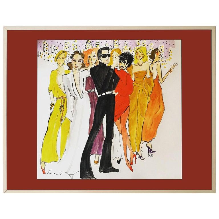 Arun Bain - Painting, Two Panels, Ink, Earth, Watercolor, Blue, White ...