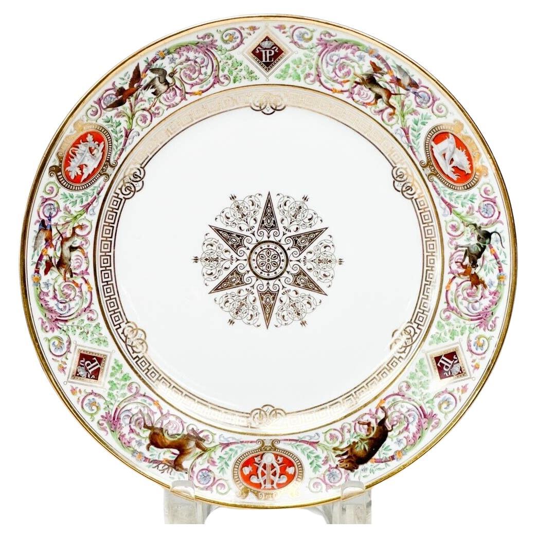 Manufacture de Sevres Louis Philippe Hunting Scene Chateau ...