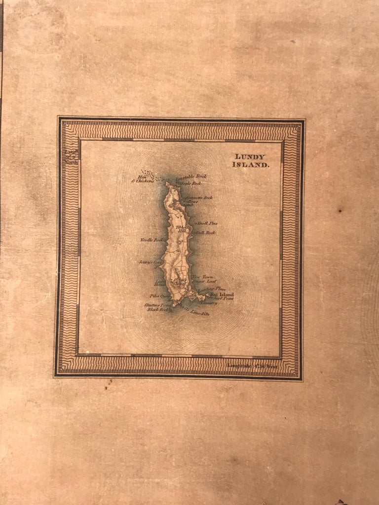 Map Hanging Wall County of Devon C&J Greenwood 1827 Exeter Cathedral ...