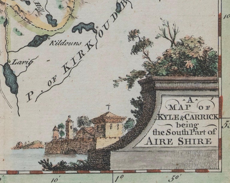 Map Kyle Carrick Aireshire Thomas Kitchen 1749 For Sale at 1stDibs