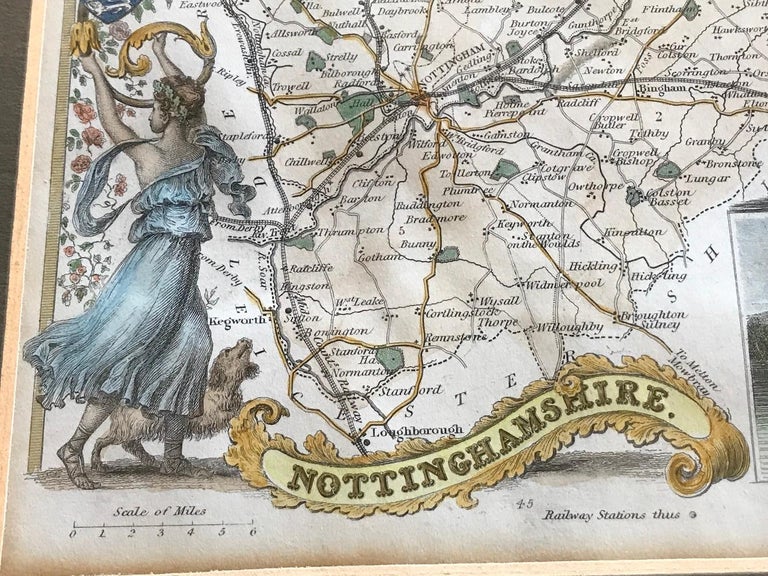 Map Nottinghamshire Worksop Manor Newstead Abbey Nottingham Castle ...